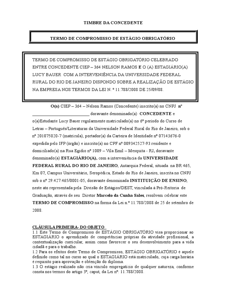 Timbre Da Concedente | PDF | Estágio | Procura de Emprego