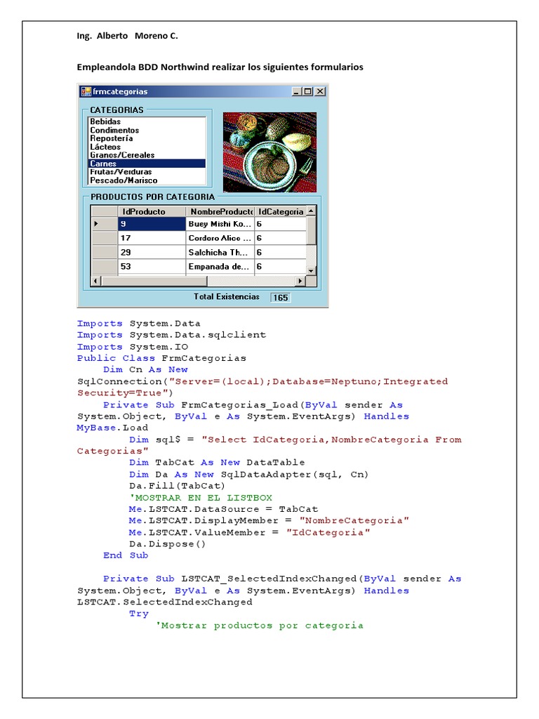 Empleando Listas y Gridview en VB Net | Descargar gratis PDF | Gestión ...