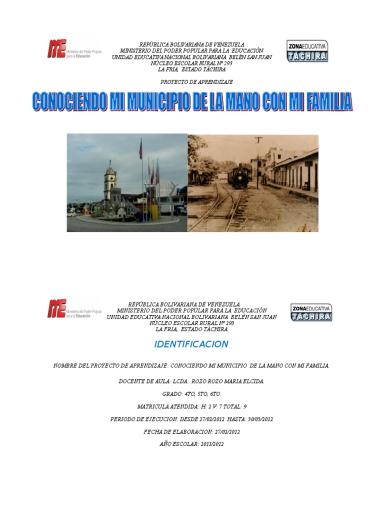 Conociendo Mi Municipio en Familia | PDF | Science | Sociedad