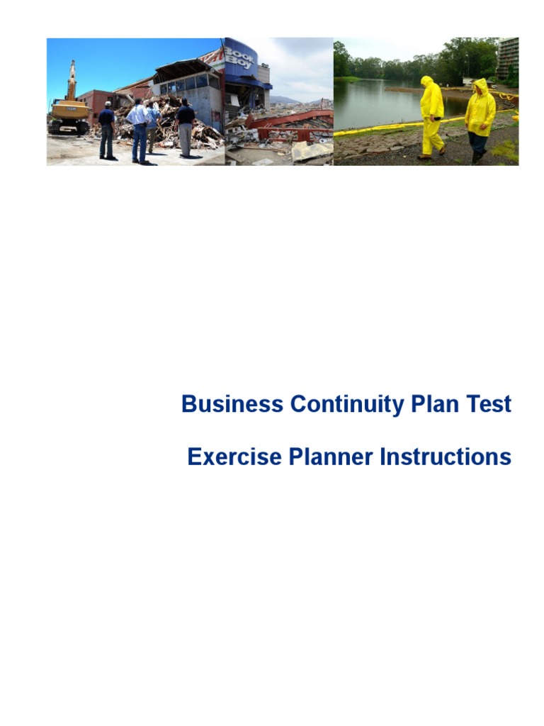 BCP Exercise Planner Instructions - FINAL - v6 - APR 25 | PDF ...