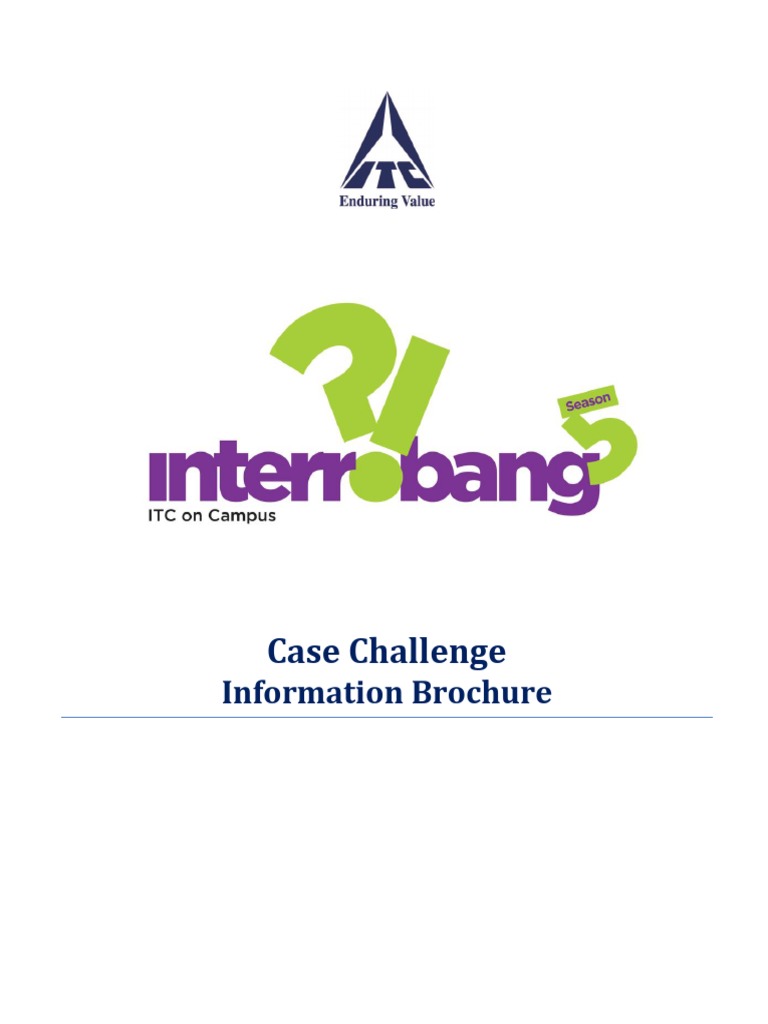 ITC Interrobang Season 5 MKTG Case Challenge Brochure PDF | PDF | Intellectual Property ...
