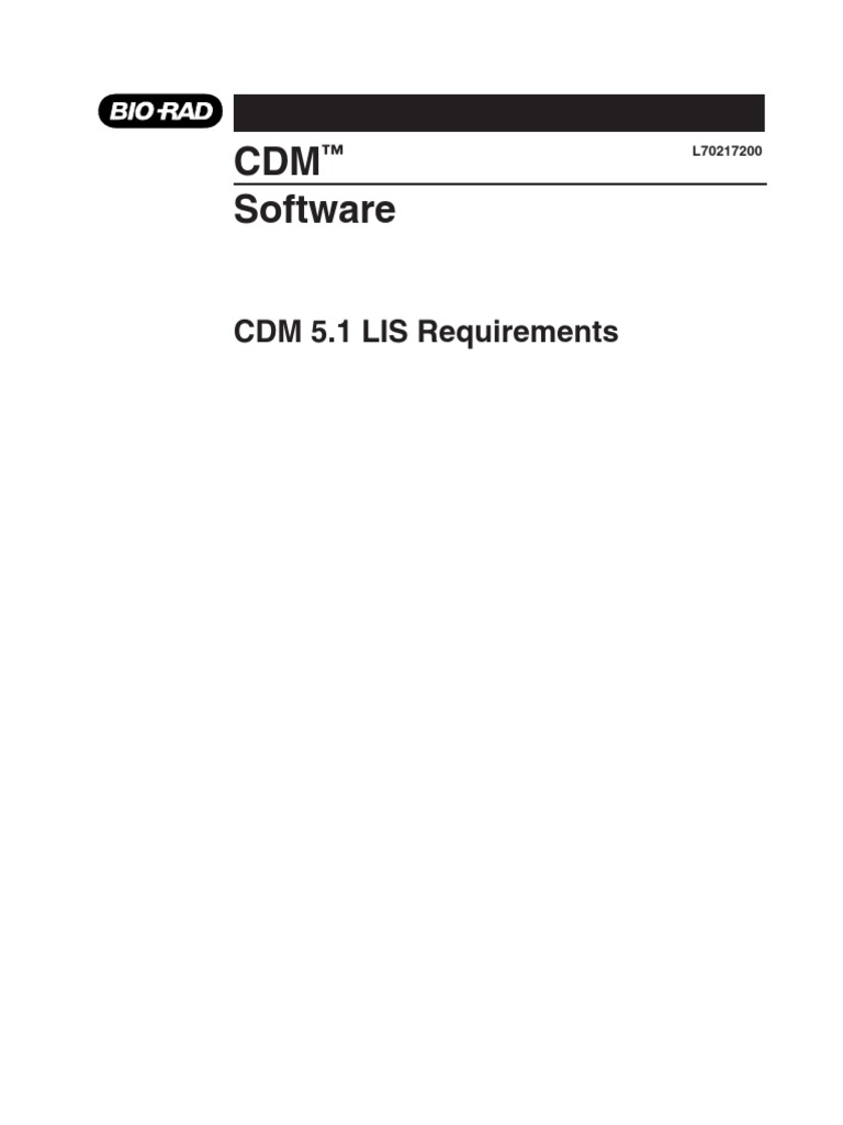 Manual Vii CDM 5.1 Lis | PDF | Communications Protocols | Computing