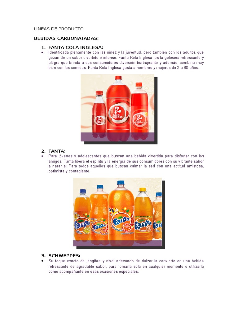 Lineas de Producto | PDF | Coca Cola | Refresco