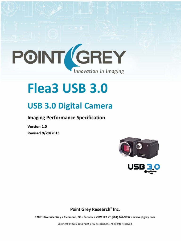 Flea3 USB3.0 Imaging Performance | PDF | Signal To Noise Ratio | Decibel