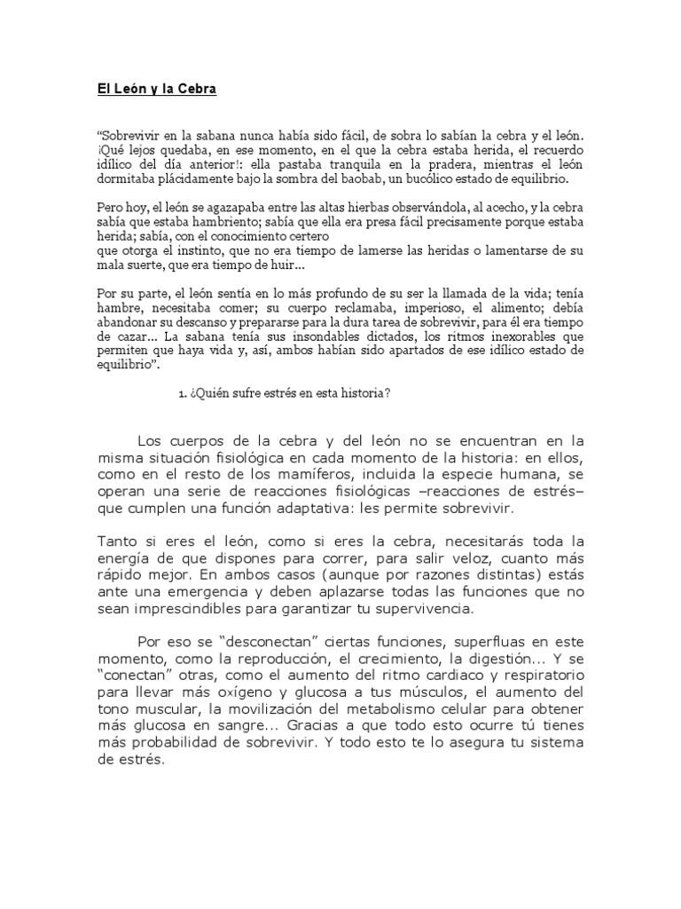 El Leon y La Cebra | PDF