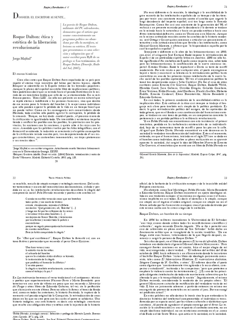 Roque Dalton | PDF | Poesía | Intelectual