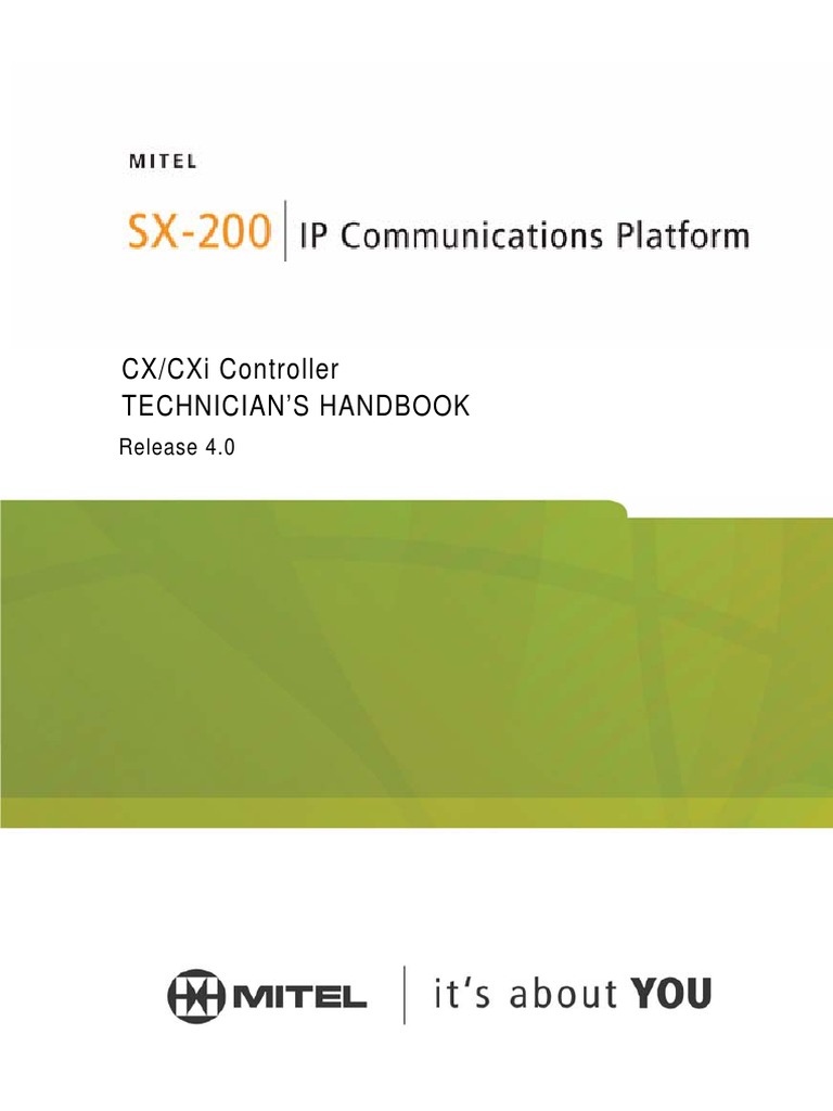 Mitel SX-200 Technician's Handbook/Service Manual | PDF | Ip Address ...