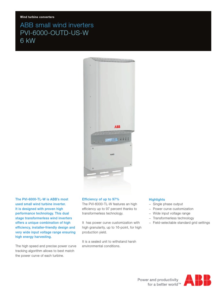 Inversor Abb 6kw | PDF | Power Inverter | Electronic Engineering