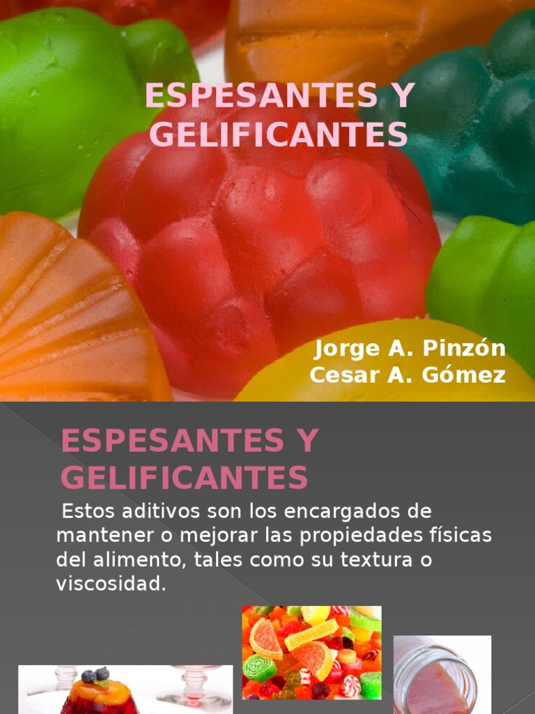Espesantes y Gelificantes | PDF | Química | Materiales