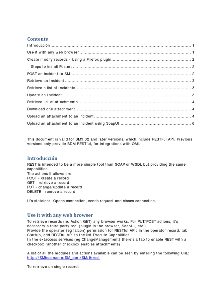 Guide to Integrating with Service Manager 9.32 and Later Using the ...