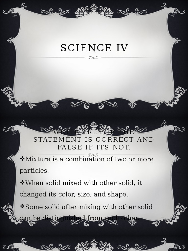 Mixture Solid to Solid | Homogeneity And Heterogeneity | Mixture