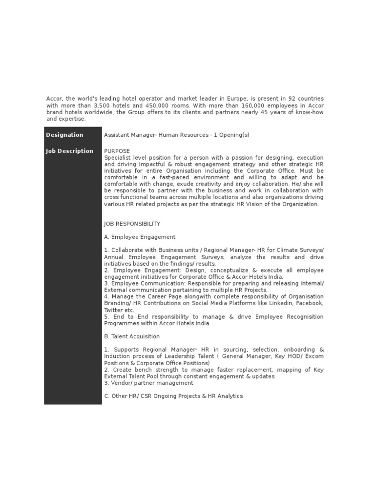 Accor | PDF | Leadership | Corporate Social Responsibility