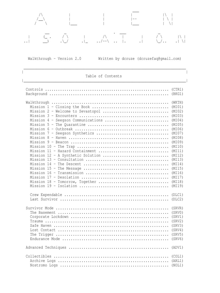 Alien Isolation | PDF | Elevator | Computer Keyboard