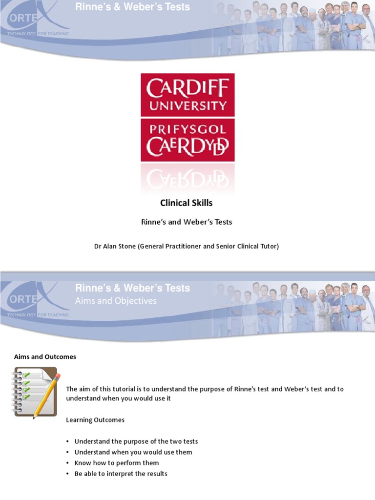 Rinnes and Webers | PDF | Ear | Hearing Loss