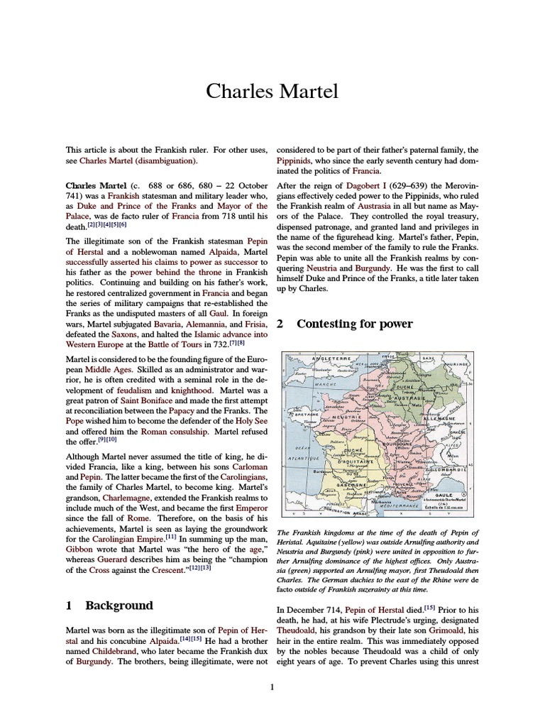 Charles Martel | PDF | Charlemagne | Franks