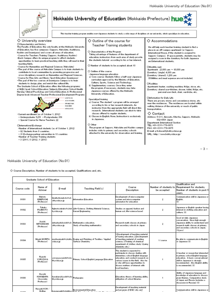 Monbusho Area 1 | PDF | English Studies | Postgraduate Education