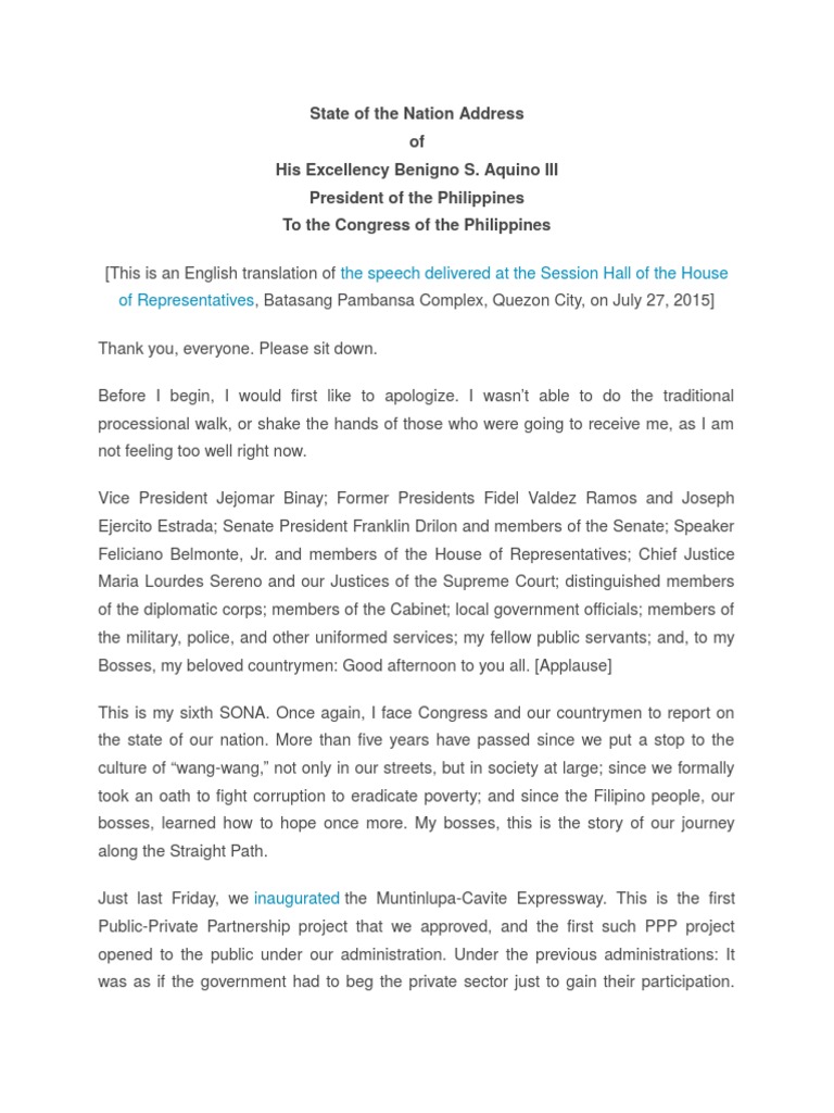 State of the Nation Address highlights Philippines progress under ...