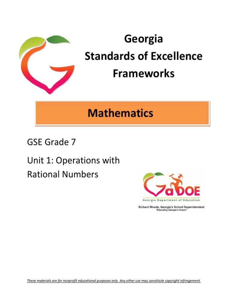 7th Math Unit 1 | Download Free PDF | Division (Mathematics ...