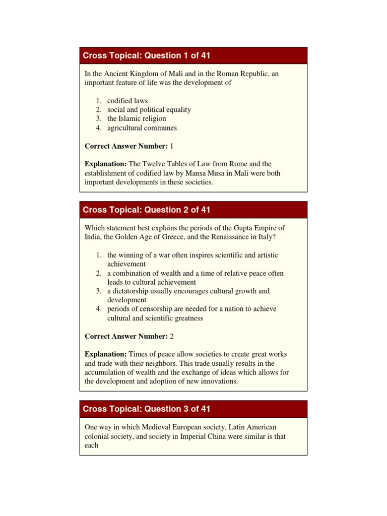 Global History Practice Questions | PDF | China | World Politics