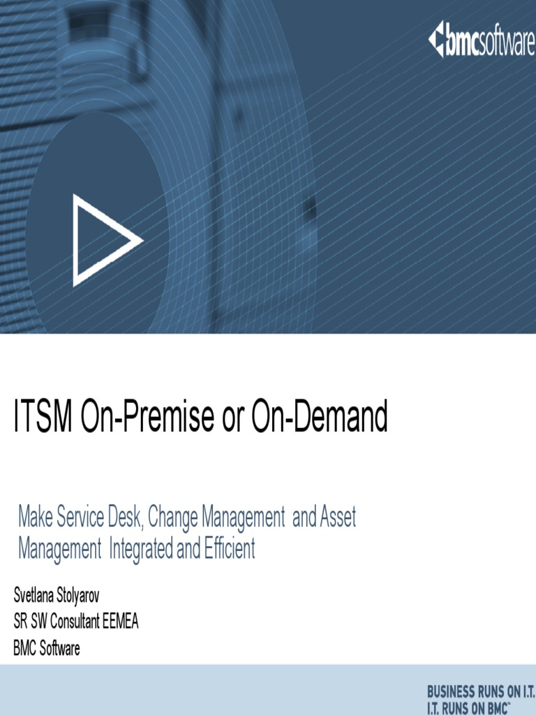 BMC Matrix ItSMF | Cloud Computing | Computing