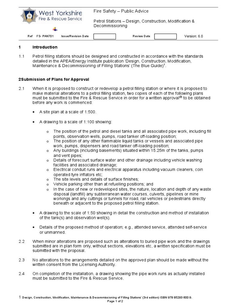 Petrol Stations Design Construction Modification Decommissioning ...