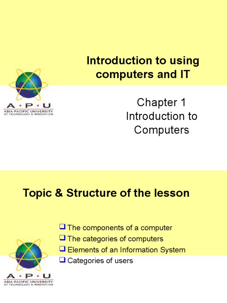 Chapter01 - Introduction To Using Computers and IT | PDF | Personal ...