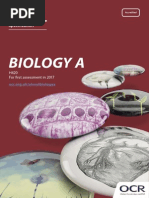 OCR A Level Biology A (H420) Specification | PDF | Endoplasmic ...