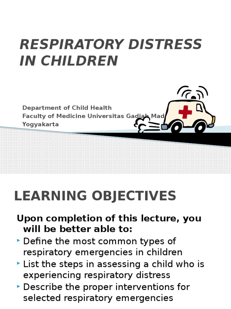 Respiratory Distress in Children 2007dr. Amalia. | PDF | Pneumonia | Asthma