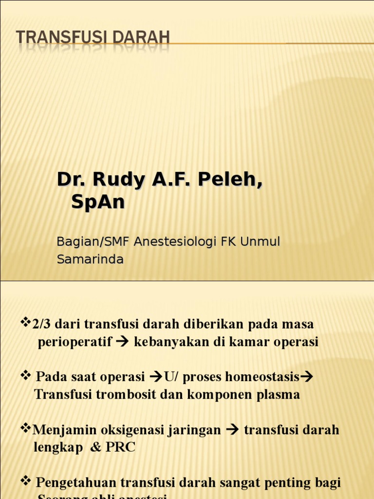 Transfusi Darah | PDF | Sains & Matematika