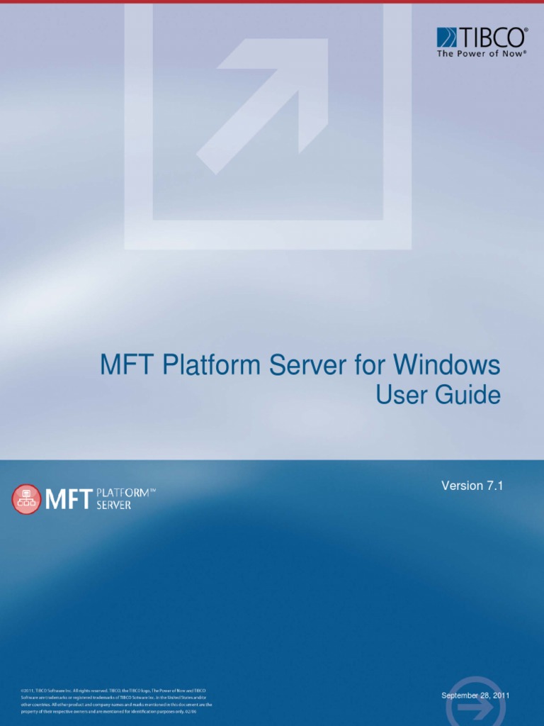 MFT Platform Server v7.1 For Windows User Guide | PDF | Installation ...