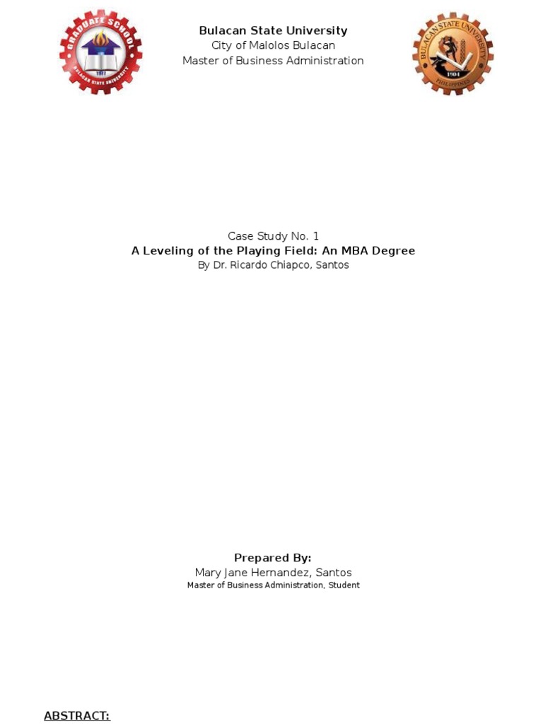 Bulacan State University | Master Of Business Administration ...