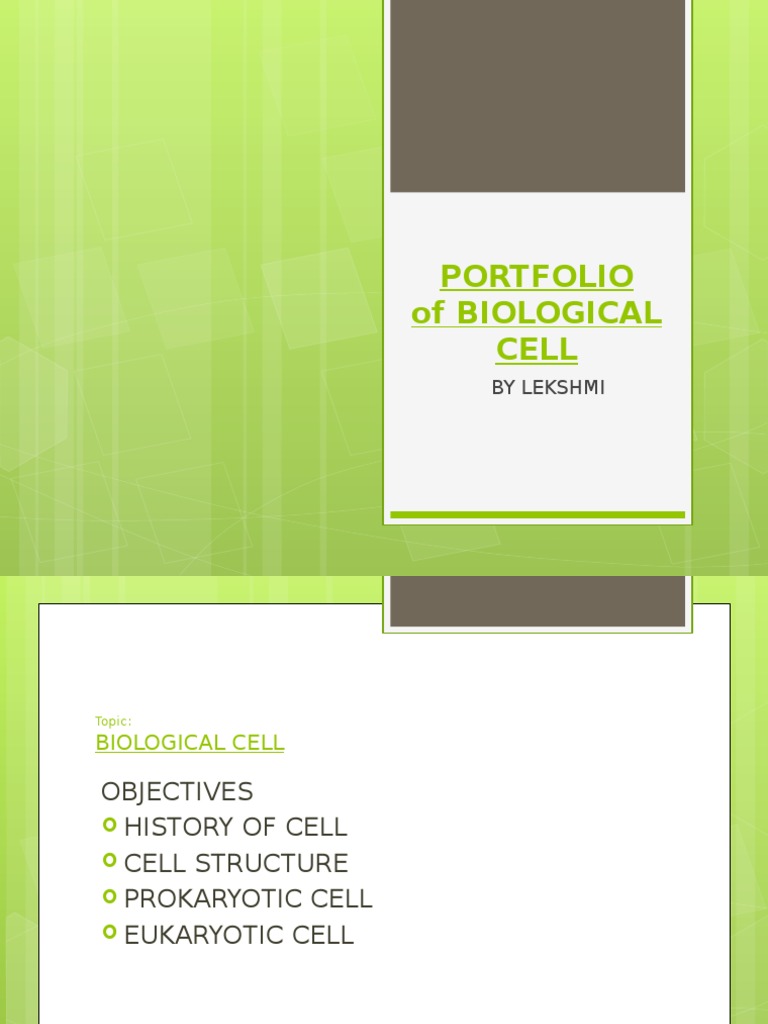 Overview of Biological Cells | PDF | Cell (Biology) | Molecular Biology