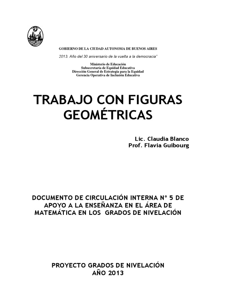 Trabajo Con Figuras Geométricas | PDF | Geometría | Conocimiento