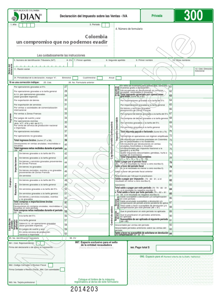 Formulario 300 Iva | PDF | Impuestos | Exportaciones