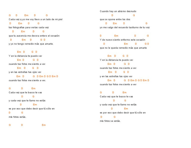 Fotografia Juanes Acordes | PDF