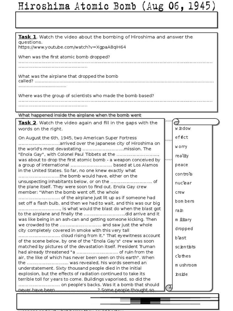 Hiroshima Atomic Bomb (1945) | PDF | Hiroshima | Nuclear Weapons