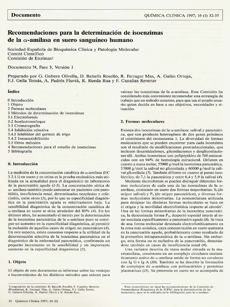 Enzimas-N-Recomendaciones para La Determinación de Isoenzimas de La A ...