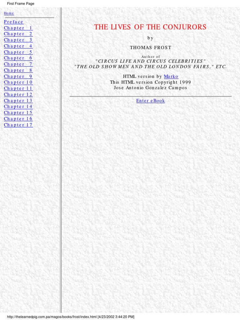 Thomas Frost | PDF | Mirror | Magi