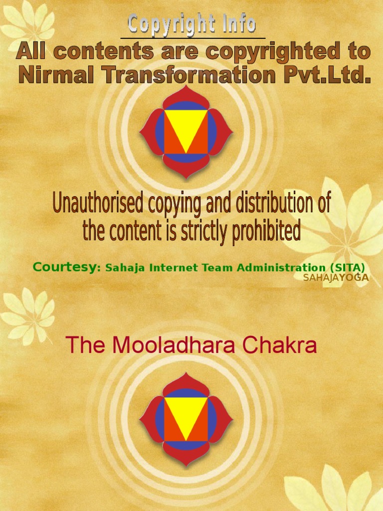 01 Mooladhara | PDF | Chakra | Mind–Body Interventions