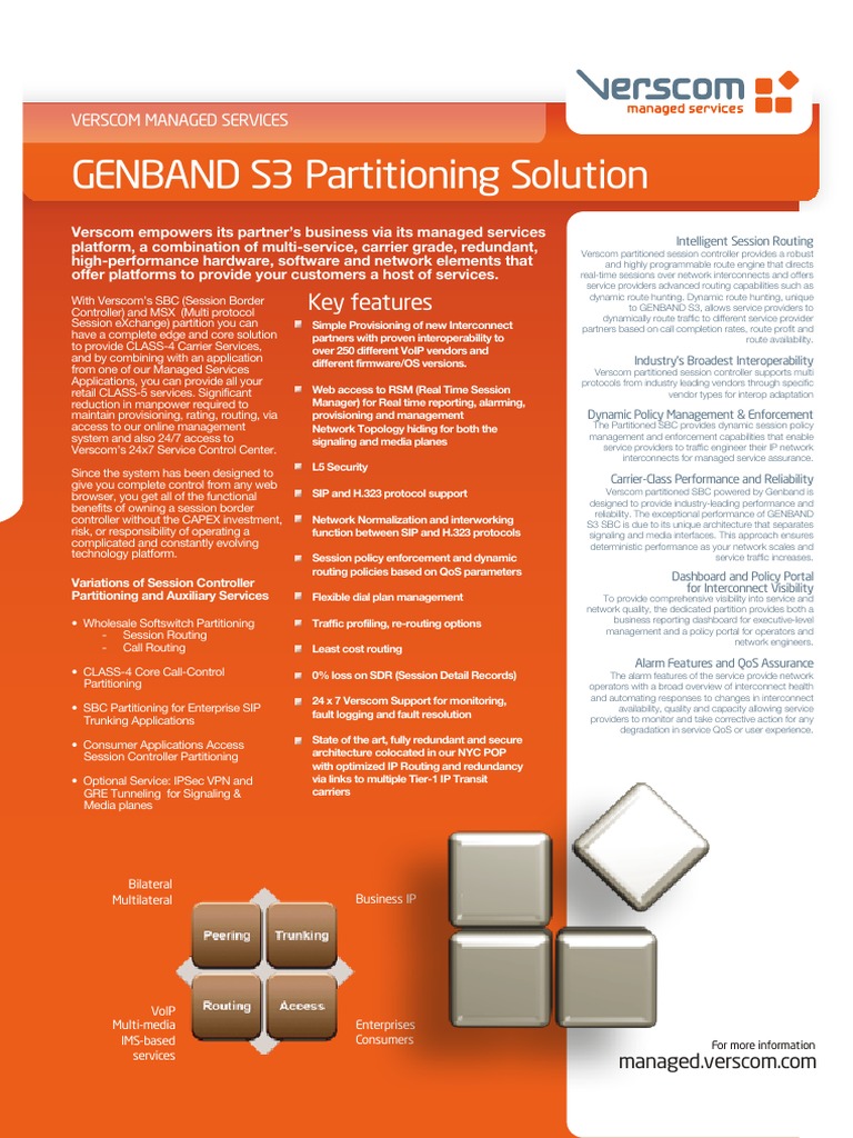 genband_s3 | Voice Over Ip | Session Initiation Protocol