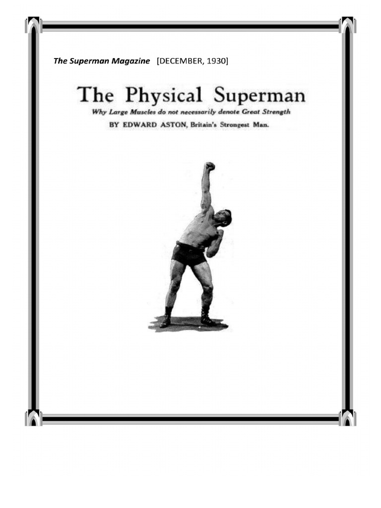 Edward Aston, The Physical Superman | PDF