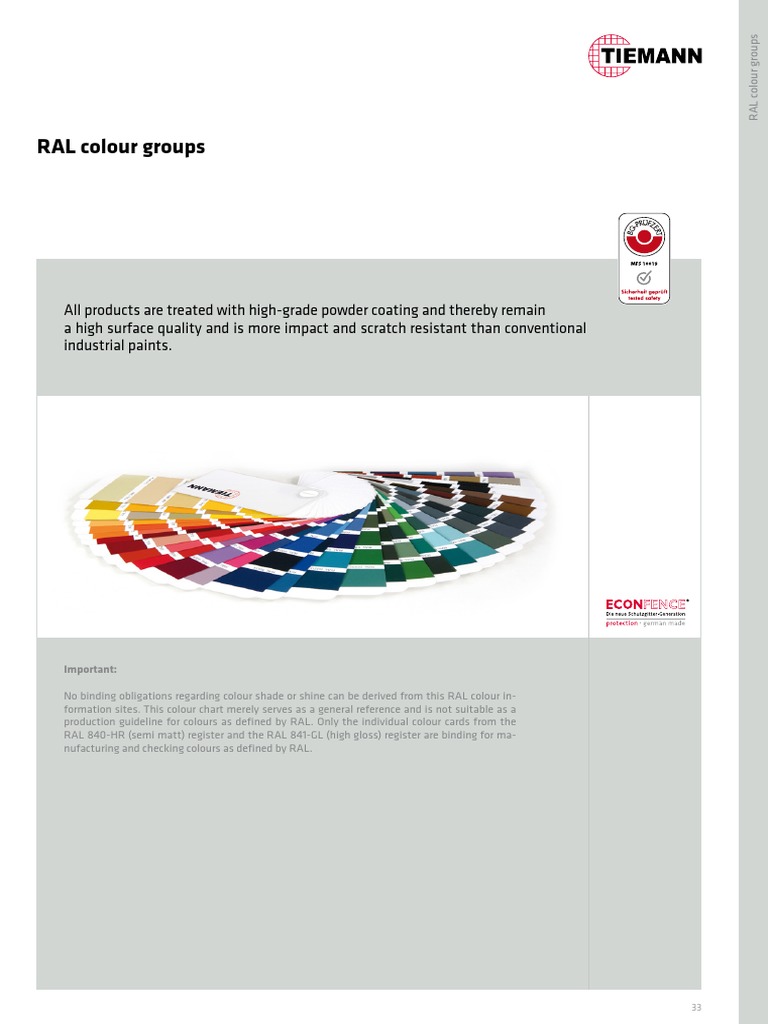 RAL Colour Groups PDF | Download Free PDF | Blue | Yellow