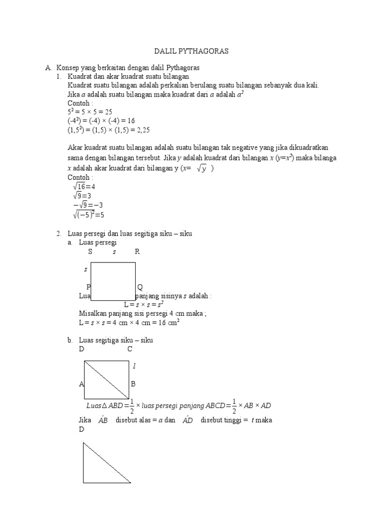 Dalil Pythagoras | PDF