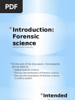 Introduction To Forensic Science: Lecture Notes Chapters 1-3 | PDF ...
