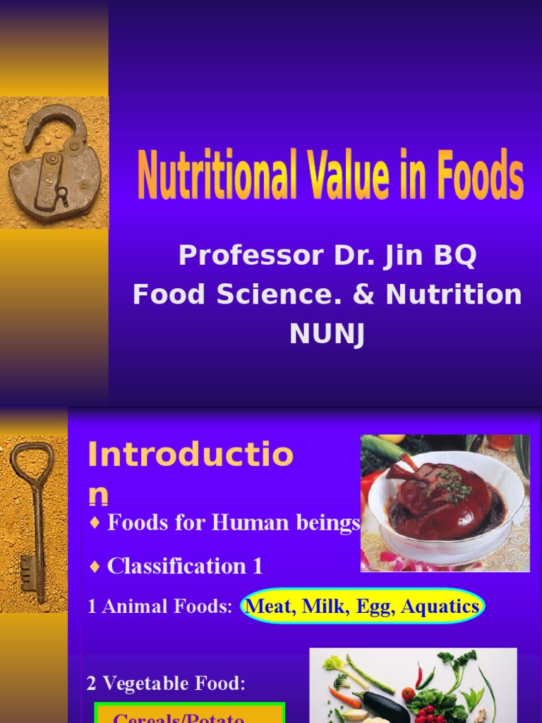 Nutritional Value | Foods | Nutrition