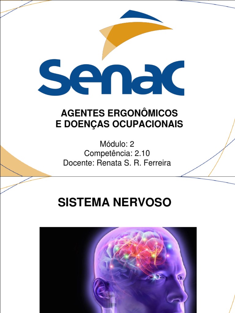 Agentes Ergonômicos PDF | PDF | Sistema nervoso central | Osso