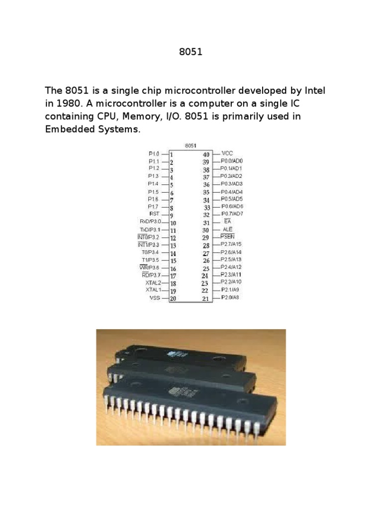 8051 Microcontroller Detailed Tutorial | PDF | Microcontroller | Computer Data Storage