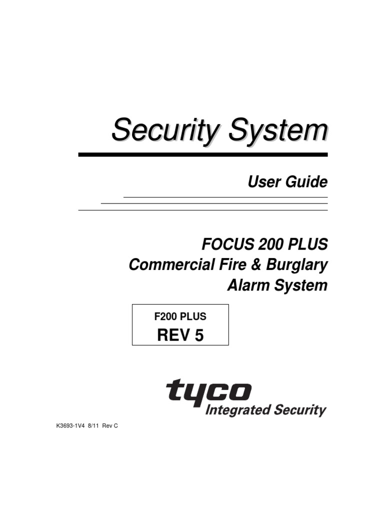Focus 200 Plus Users Guide | PDF | Security Alarm | Menu (Computing)