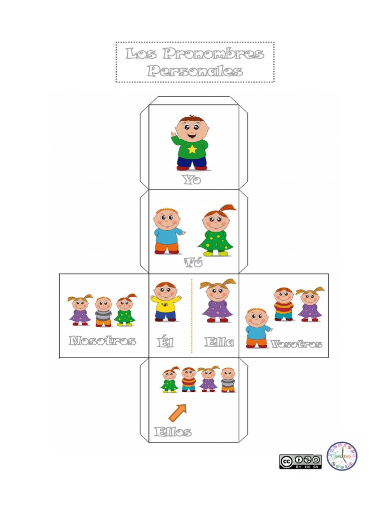 Cubo Pronombres Personales | PDF