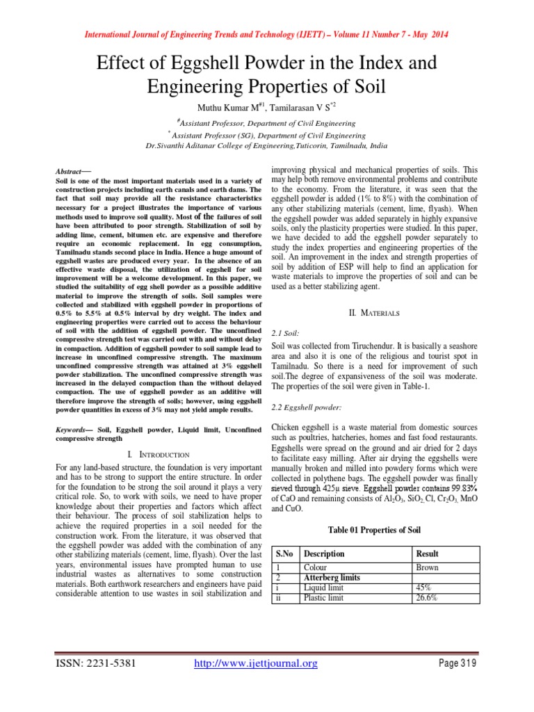 Eggshell in Concrete PDF | PDF | Soil Science | Soil